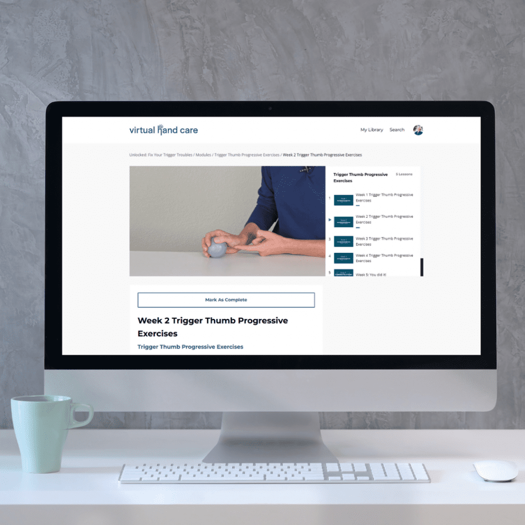 Unlocked Trigger Finger and Trigger Thumb - Virtual Hand Care